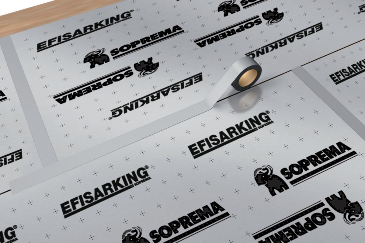 SOPREMA - Bande étanchéité aluminium/butyle Efibande Butyle rouleau de ...