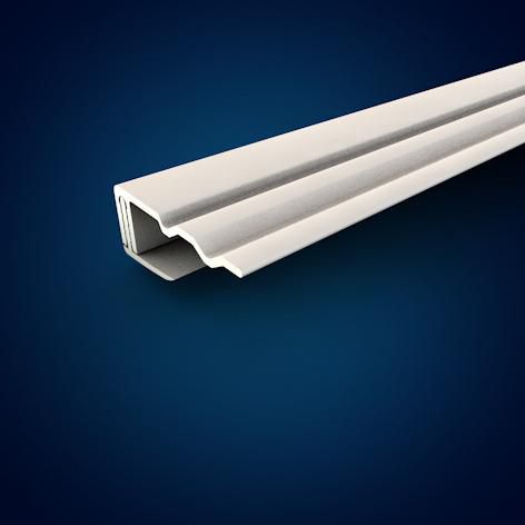 MEP - Finition simple 2 pièces clipsable longueur 4m blanc | Asturienne