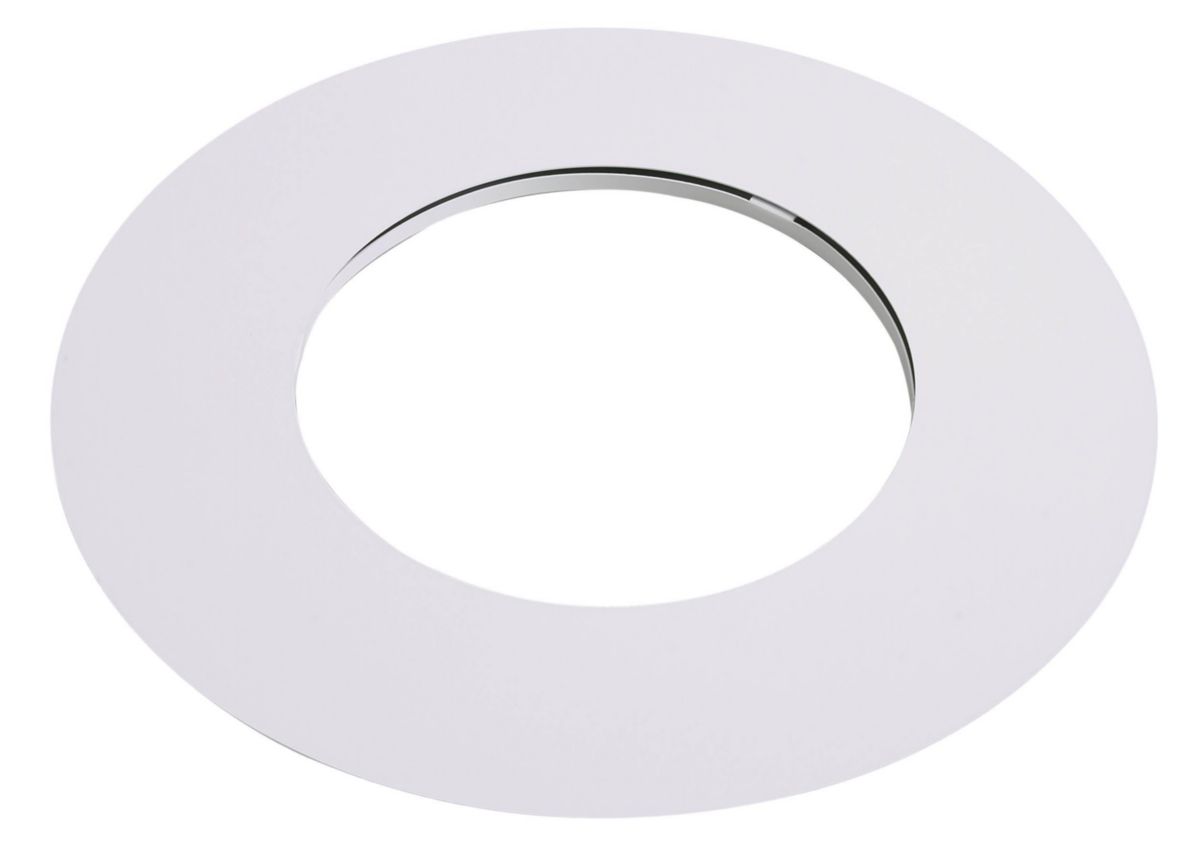 POUJOULAT - Rosace de finition INOX-GALVA, diamètre 180 / 230 mm, blanc ...