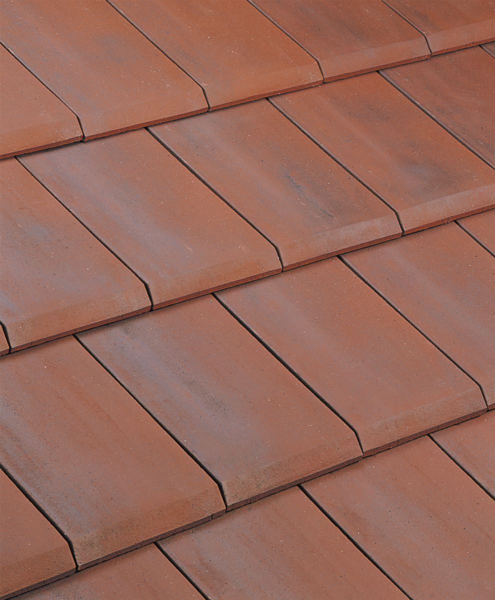 EDILIANS - Tuile terre cuite Alpha 10 rouge nuancé 455x310 mm teinte ...