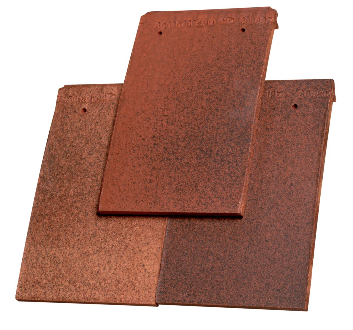 TERREAL - Tuile plate terre cuite Sologne 1P17 17x28cm Rouge flammé Réf ...