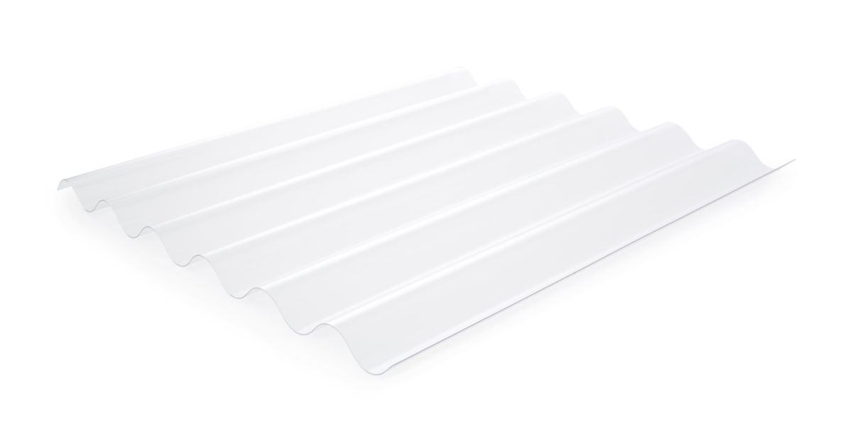 SKYLUX - Plaque polyester cristal grandes ondes 177/51 classe 3 ...