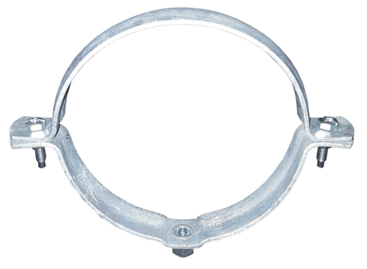 BAUDRY ET FILS - Collier plat galvanisé embase 8 diamètre 135mm fer ...