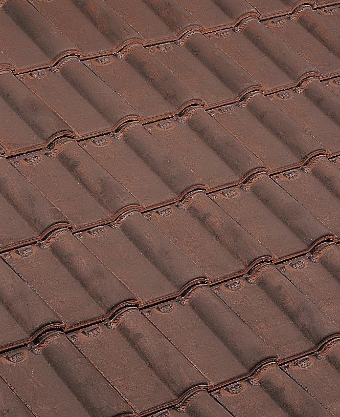 EDILIANS - Tuile terre cuite Monopole n°3 Huguenot vieilli 316x228 mm ...