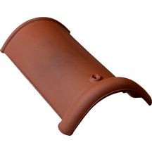 MONIER - Tuile terre cuite Postel 20 Monier rouge vieilli 315x230 mm ...