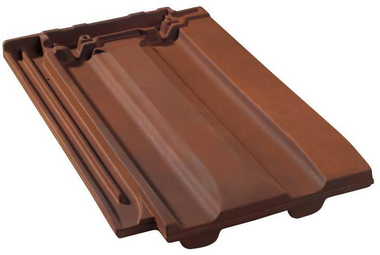 MONIER - Tuile terre cuite Belmont Monier Rouge Vieilli 465x326 mm Réf ...