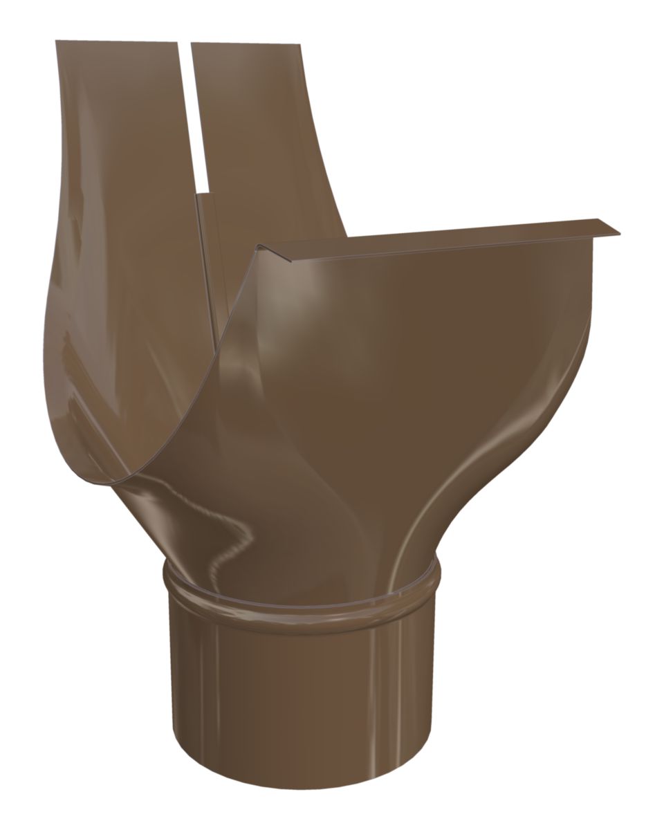 HILD - Moignon ovale agrafable chromo laqué brun développement 33 ...