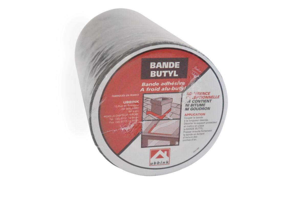 UBBINK - Bande d'étanchéité Butyl finition plomb largeur 225mm rouleau ...