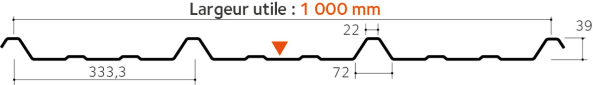 ARCELORMITTAL - Profil Trapéza 3.333.39T + Haircodrain 0,75mm (m² ...