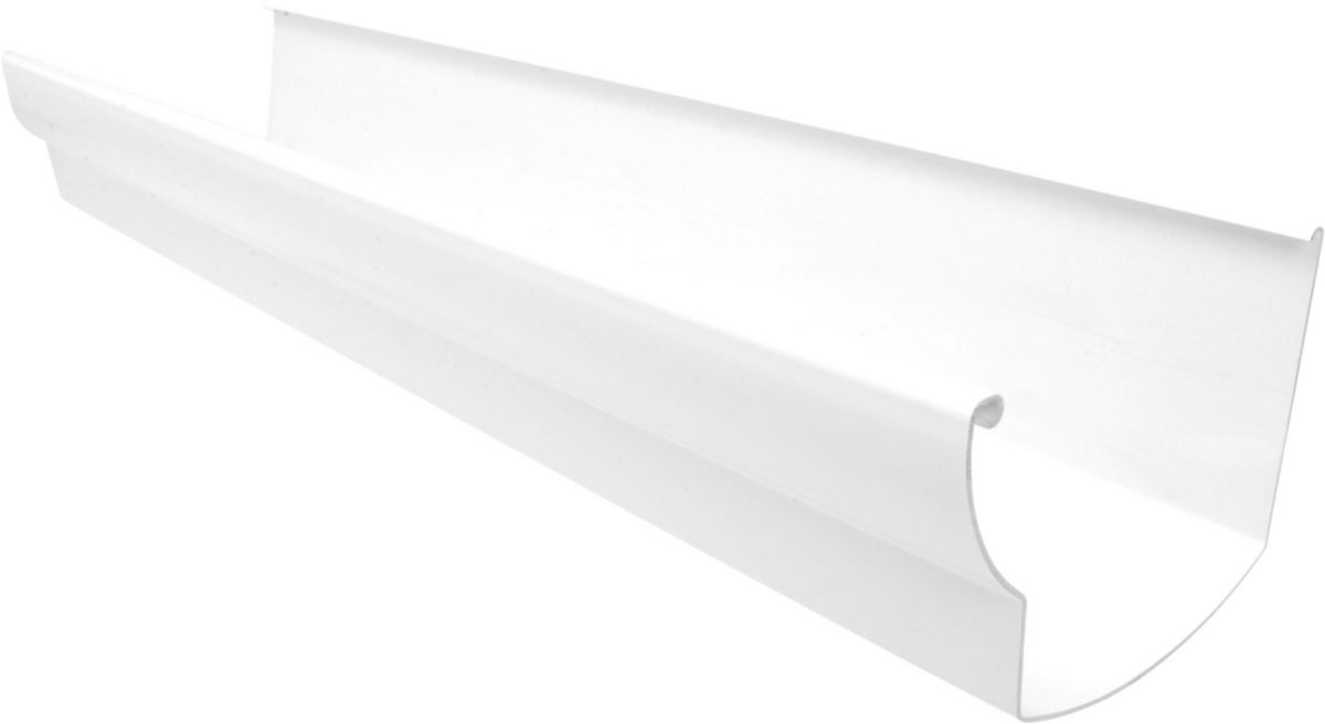 NICOLL - Gouttière corniche Ovation LG28 - LG28B - PVC blanc - L. 4 m ...