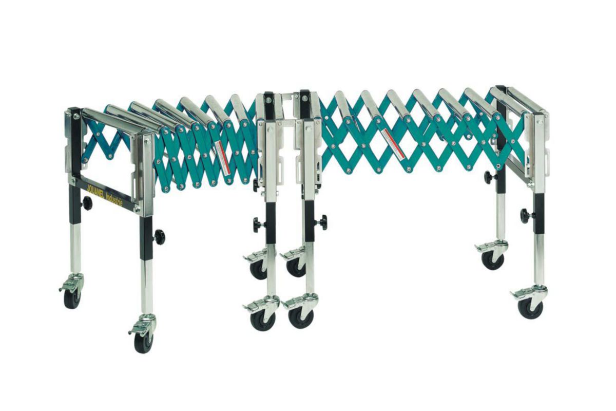 JOUANEL - Table extensible à rouleaux, largeur 500 mm, longueur maxi ...