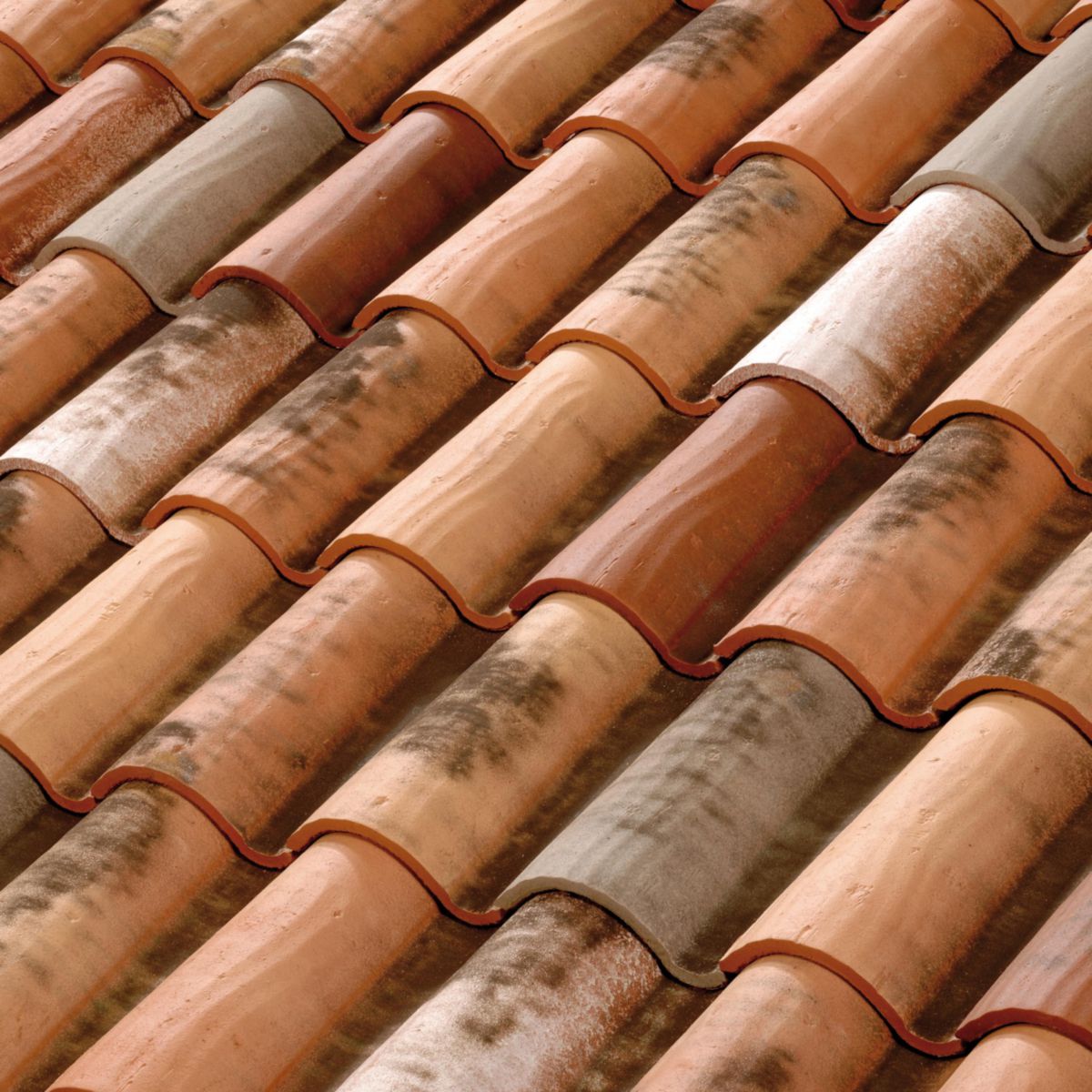 TERREAL - Tuile grand moule du sud terre cuite Double Canal Languedoc ...