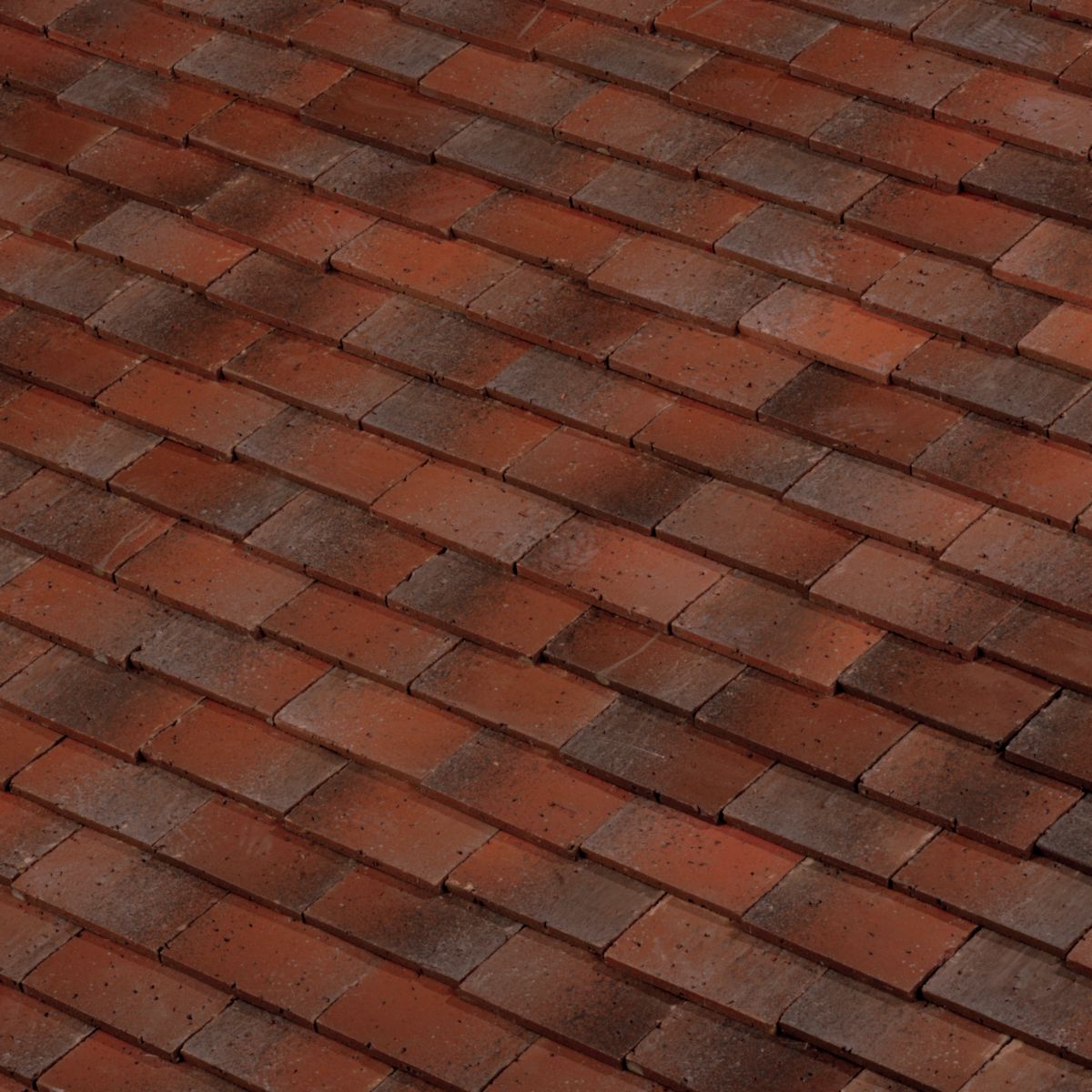 TERREAL - Tuile plate terre cuite Ségala vieux pays 1V20 Pourpre Réf ...