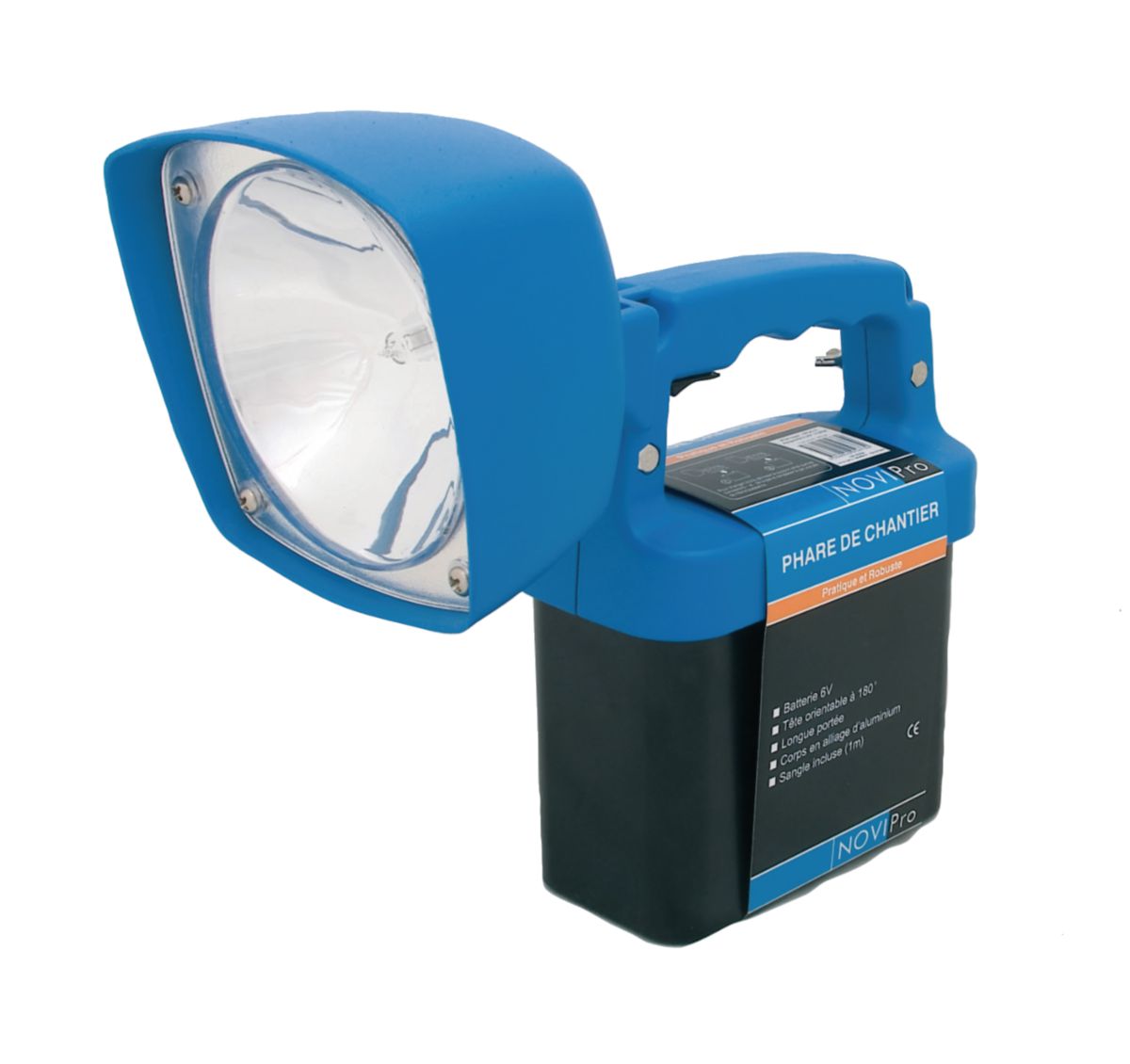 NOVIPRO - Phare Novipro avec pile 825 saline bleu | Asturienne