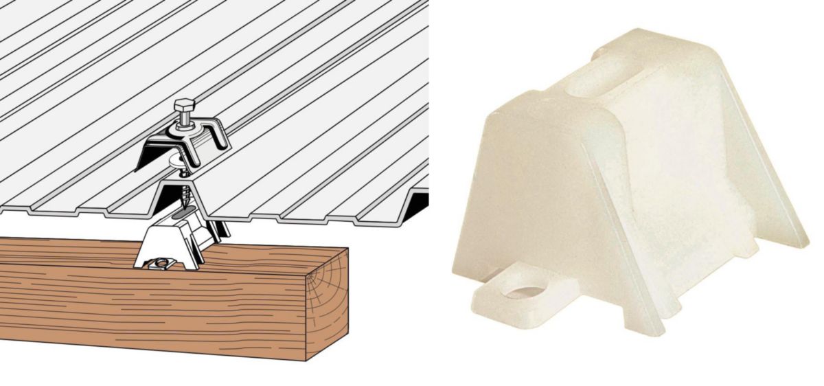 FAYNOT - Pontet plastique support d'onde pour bac nervuré profilé ...