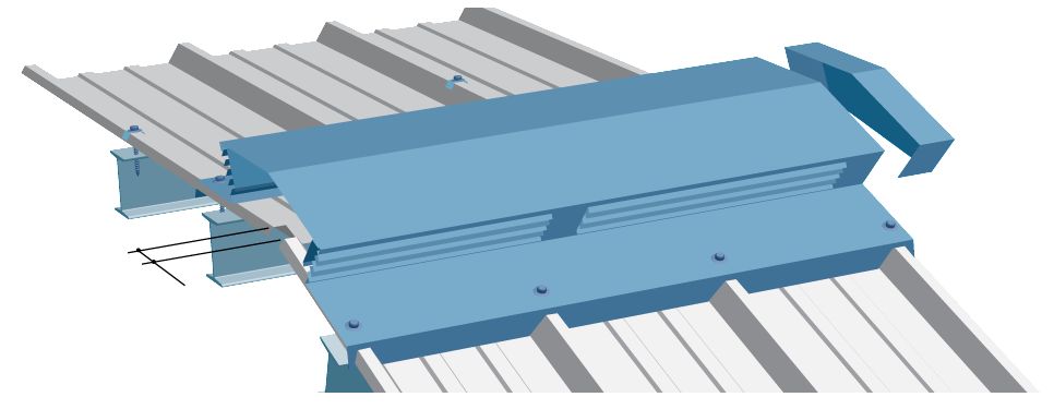 ARCELORMITTAL - Faitière double Ventillée (sans par-neige) T39 Longueur ...
