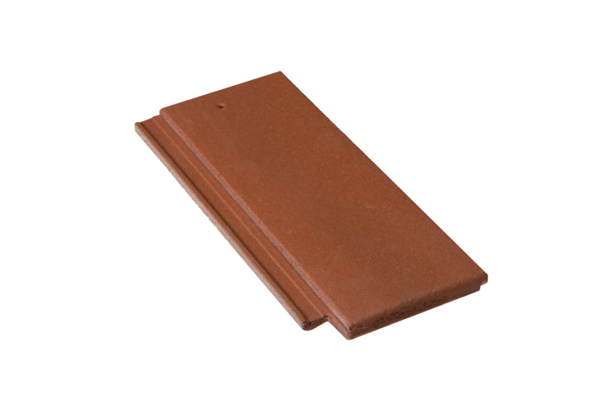 MONIER - Demi-tuile Innotech/Nobilee tuile grand moule béton rouge ...