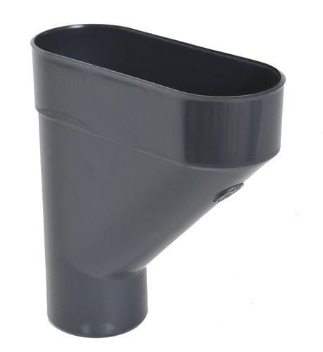 NICOLL - Jambonneau pour gouttière demi-ronde de 25 diamètre 80mm PVC ...