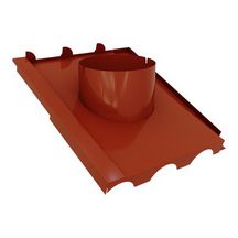 POUJOULAT - Embase brique rouge (RAL 311) pour tuile REDLAND plein ciel ...
