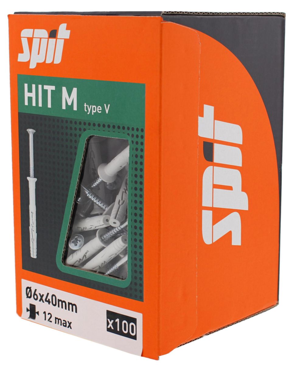 SPIT - Cheville HIT M 6-12/37V boîte de 100 réf. 050129 | Asturienne