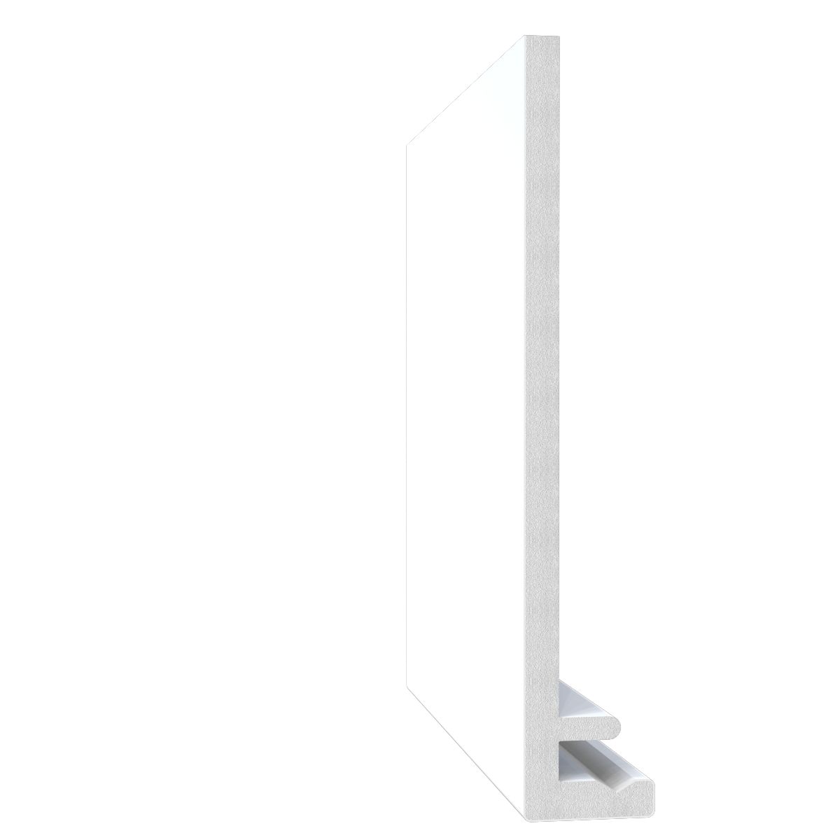 FREEFOAM - Bandeau de rive équerre F PVC blanc 9x250x5000mm Réf: FLF250 ...